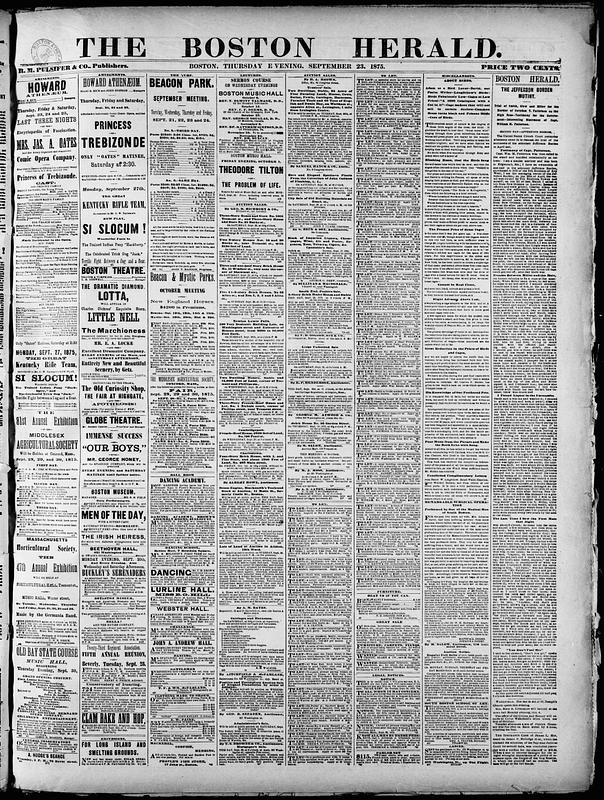 The Boston Herald. September 23, 1875 - Digital Commonwealth