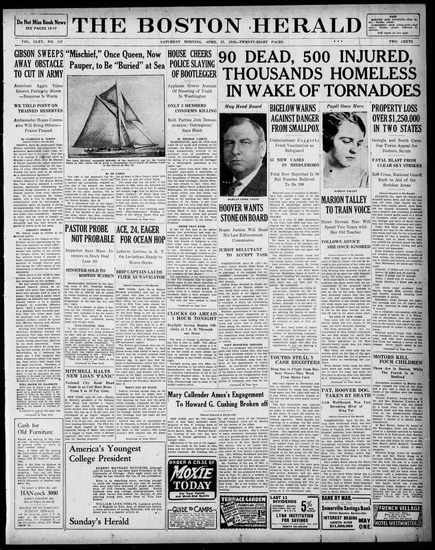Boston Herald. April 27, 1929 - Digital Commonwealth