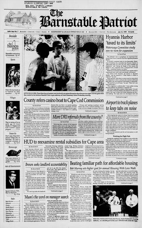 Barnstable Patriot. July 15, 1999 - Digital Commonwealth