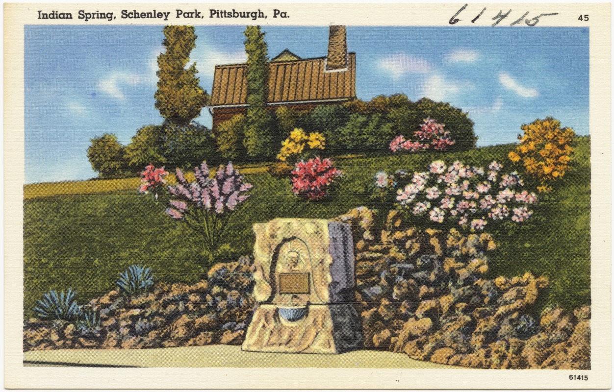 Indian Spring, Schenley Park, Pittsburgh, Pa. - Digital Commonwealth