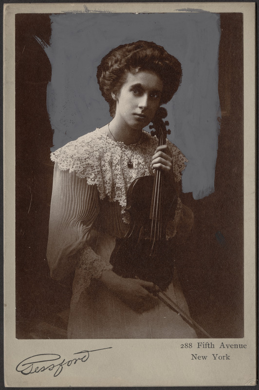 Marie Hall (1854-1956), English violinist - Digital Commonwealth