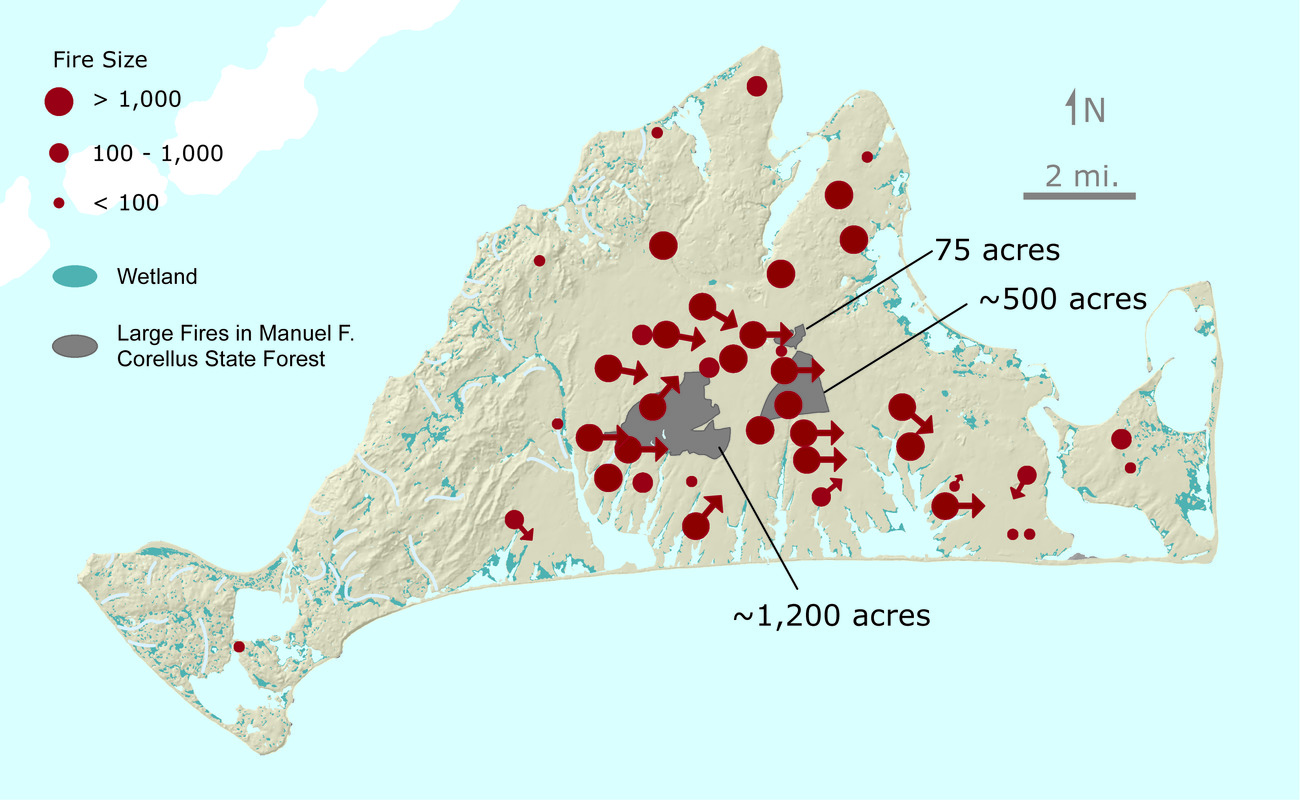 Fire Locations on Vineyard - Digital Commonwealth
