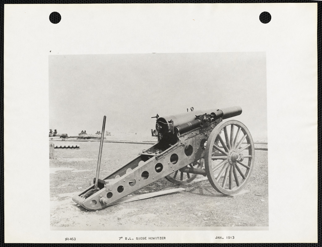 7" B.L. siege howitzer - Digital Commonwealth