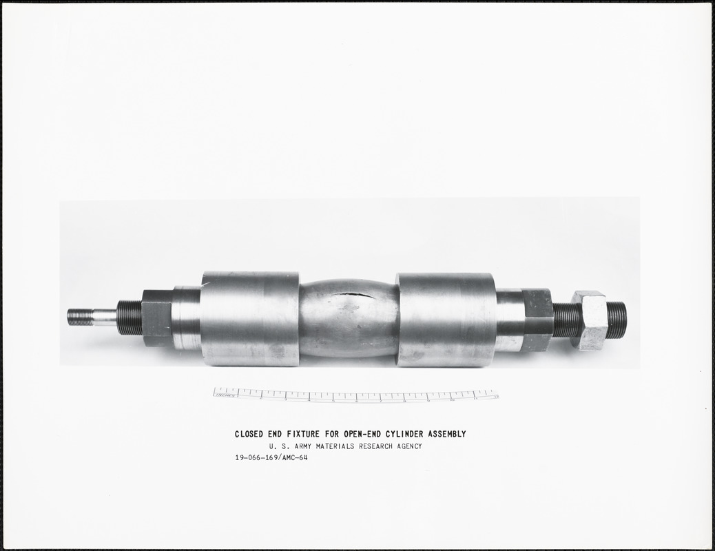Closed end fixture for open-end cylinder assembly - Digital Commonwealth
