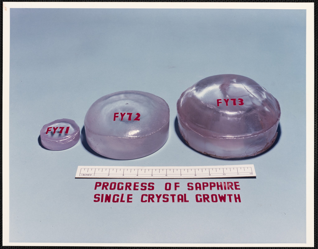 Progress of sapphire single crystal growth - Digital Commonwealth