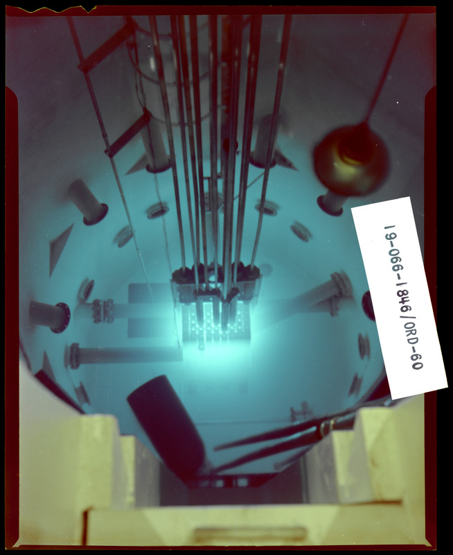 Photo of reactor core - Digital Commonwealth