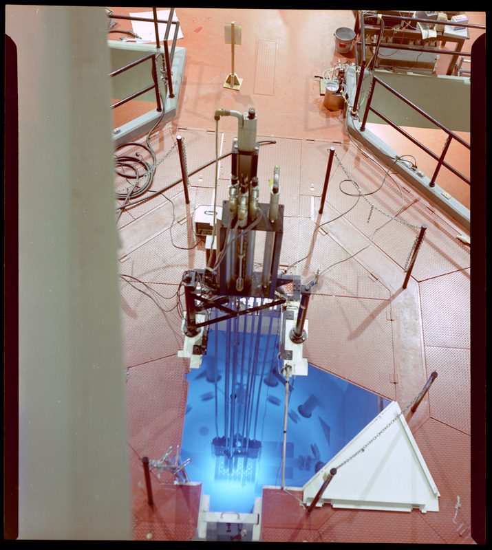 Photo of reactor core - Digital Commonwealth