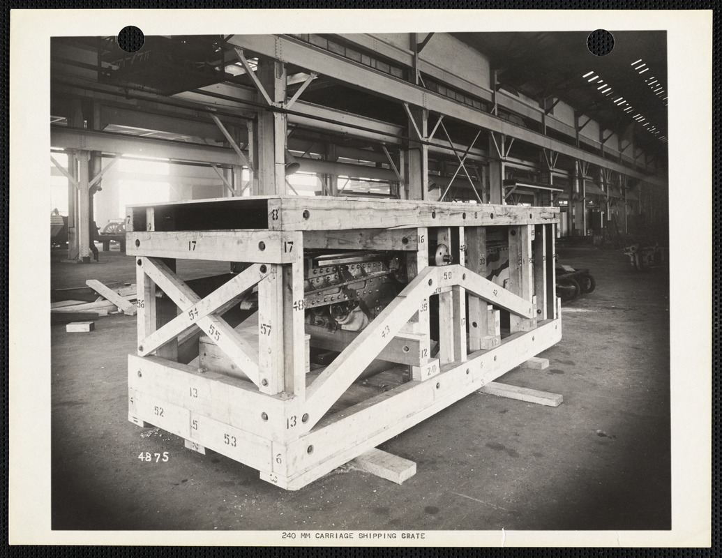 240 MM carriage shipping crate - Digital Commonwealth