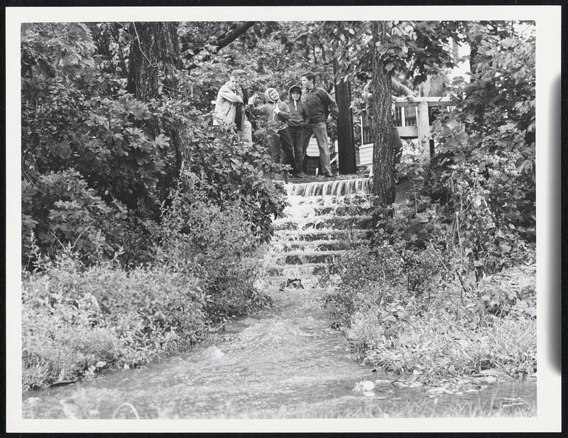 This pretty picture of water cascading down into mystic Valley Parkway ...