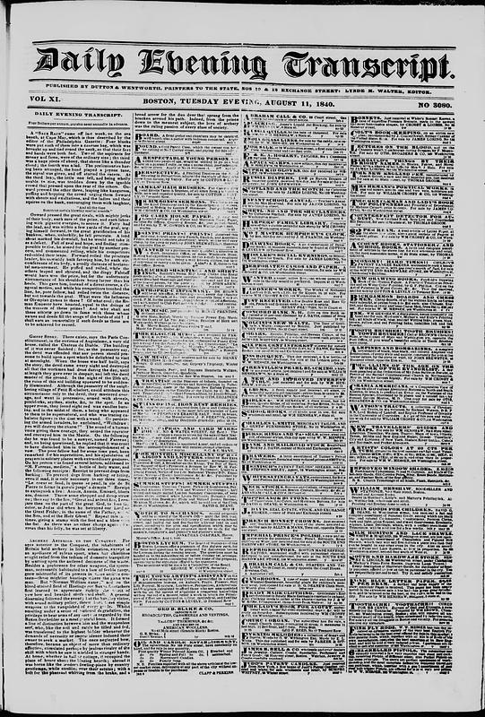 Daily Evening Transcript - Digital Commonwealth