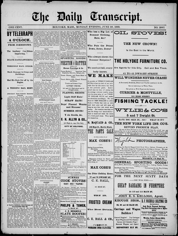 The Daily Transcript. June 10, 1889 - Digital Commonwealth