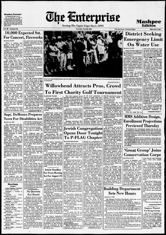 The Mashpee Enterprise. July 28, 1992 - Digital Commonwealth