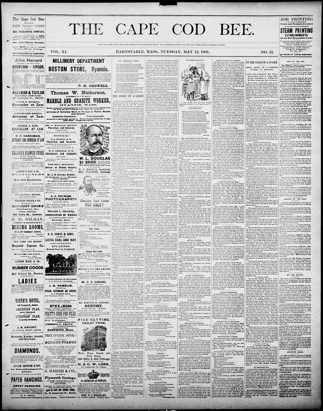 The Cape Cod Bee. May 12, 1891 - Digital Commonwealth