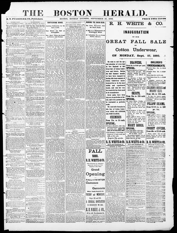 The Boston Herald. September 27, 1880 - Digital Commonwealth