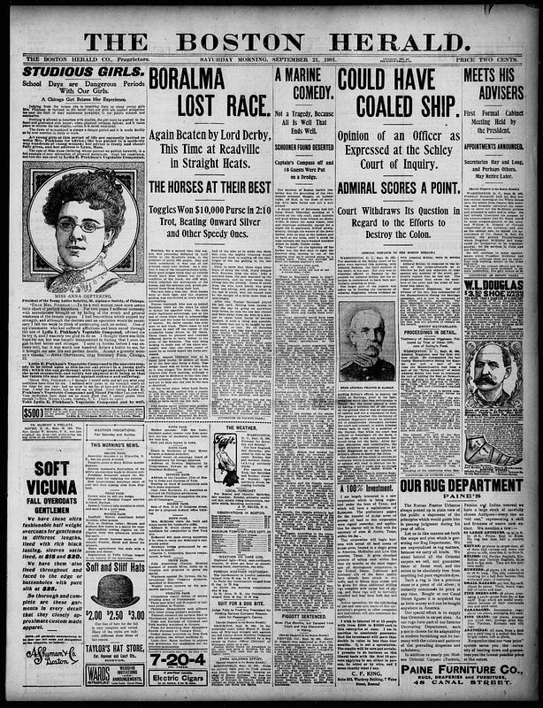The Boston Herald. September 21, 1901 - Digital Commonwealth