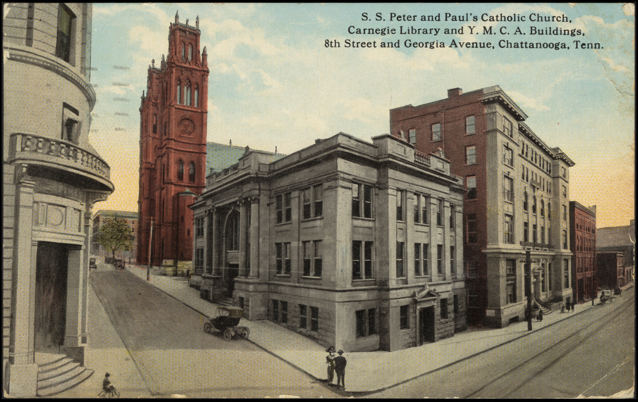 S.S. Peter and Paul's Catholic Church, Carnegie Library and Y.M.C.A ...