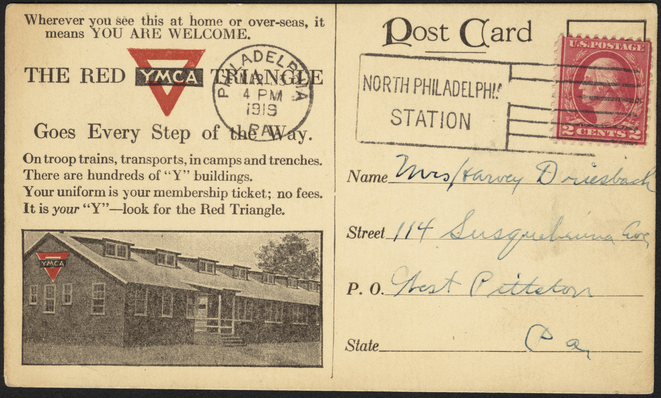 The Red YMCA Triangle - Digital Commonwealth