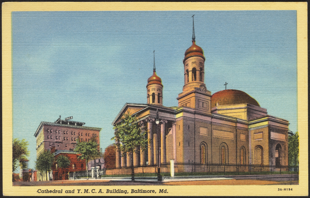 Cathedral and Y.M.C.A. building, Baltimore, MD - Digital Commonwealth