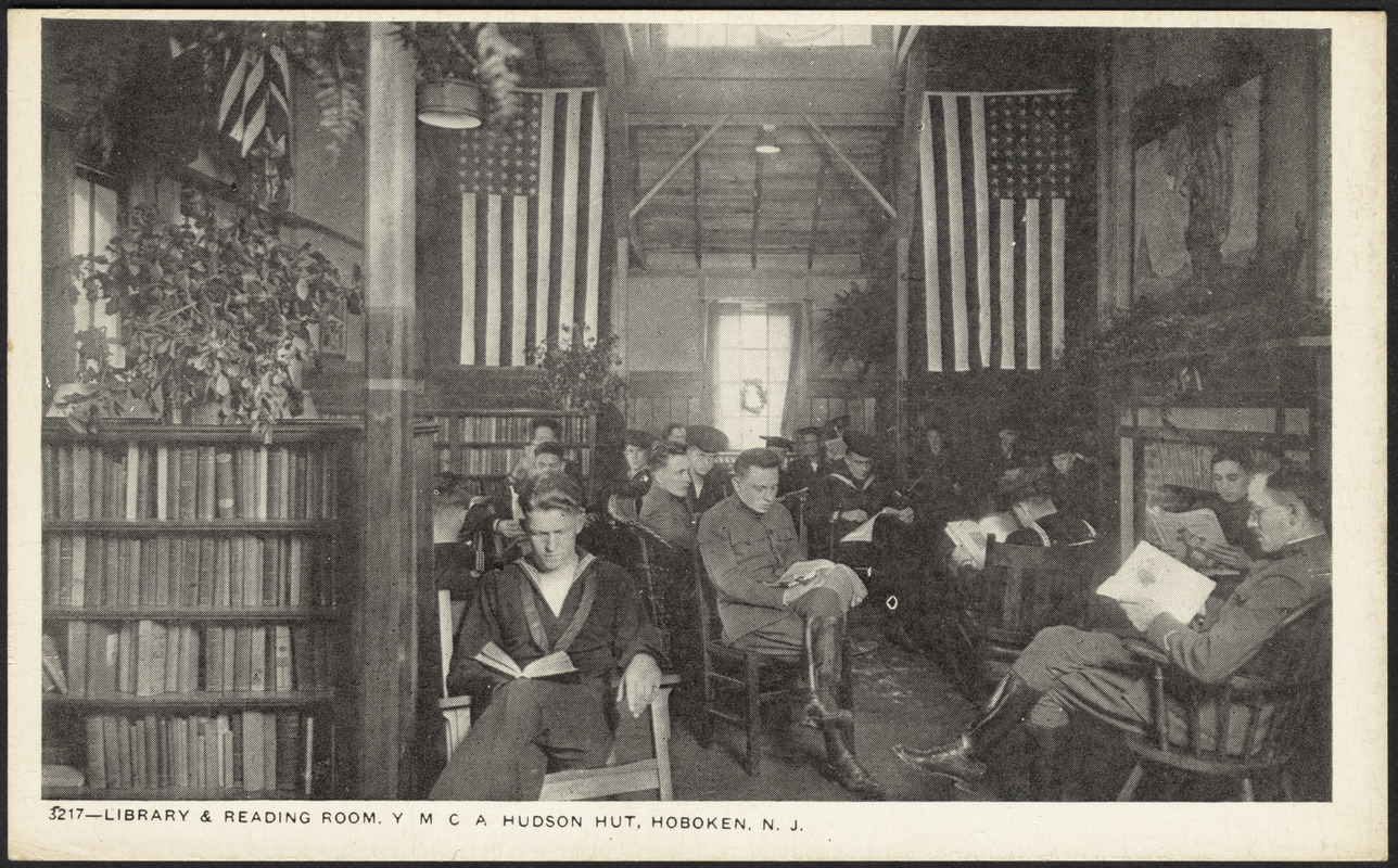 Library & reading room, YMCA Hudson Hut, Hoboken, N. J. - Digital ...