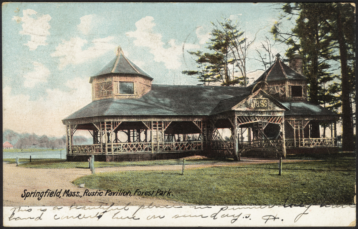 Springfield, Mass. Rustic Pavillion, Forest Park - Digital Commonwealth
