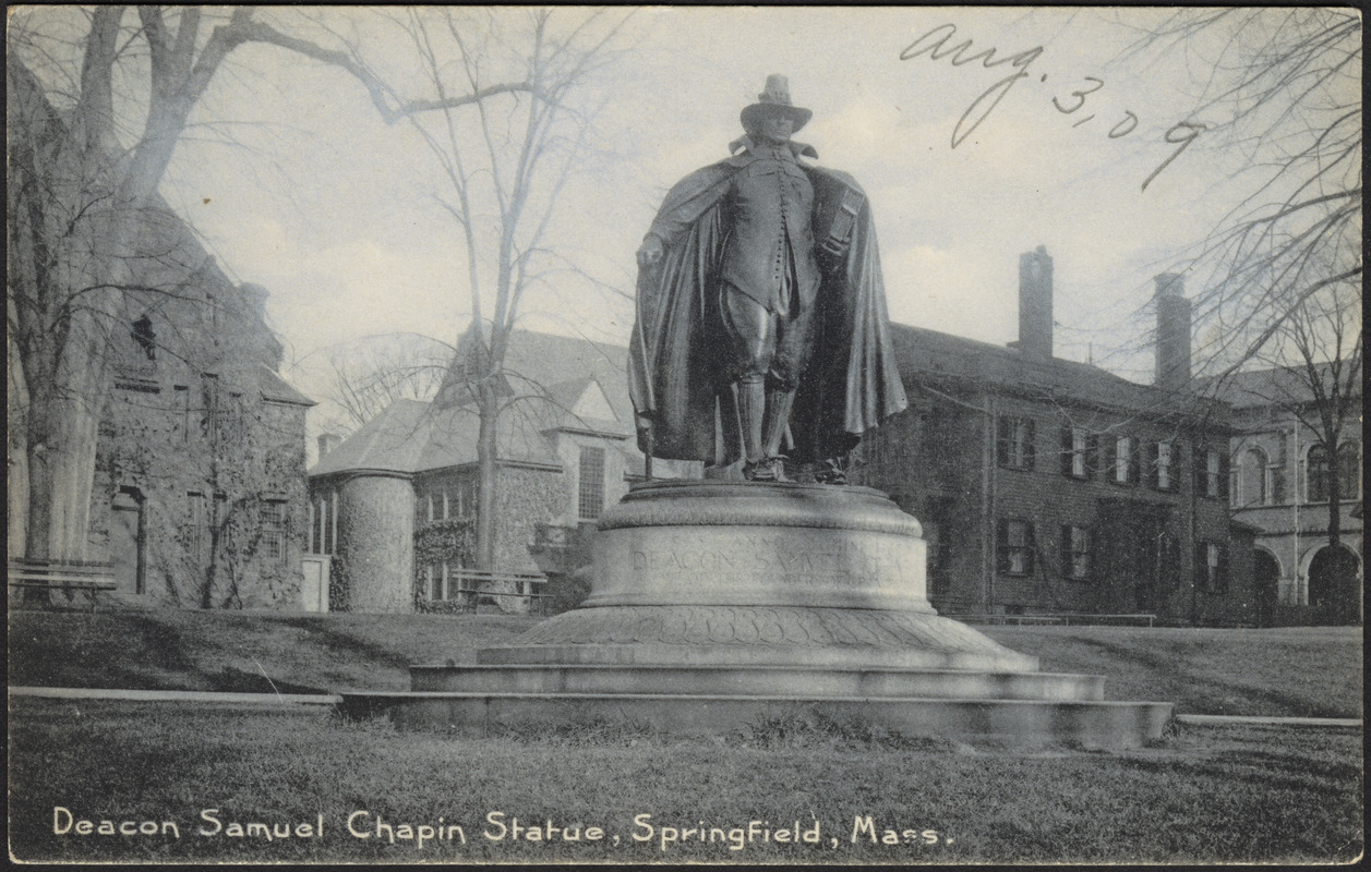 Deacon Samuel Chapin Statue, Sprinfield, Mass. - Digital Commonwealth