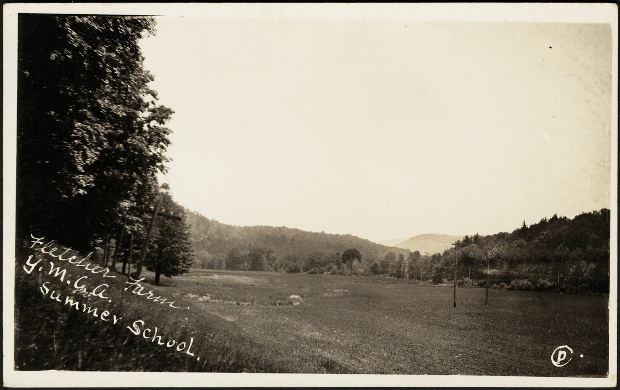 Fletcher Farm. Y.M.C.A. summer school - Digital Commonwealth