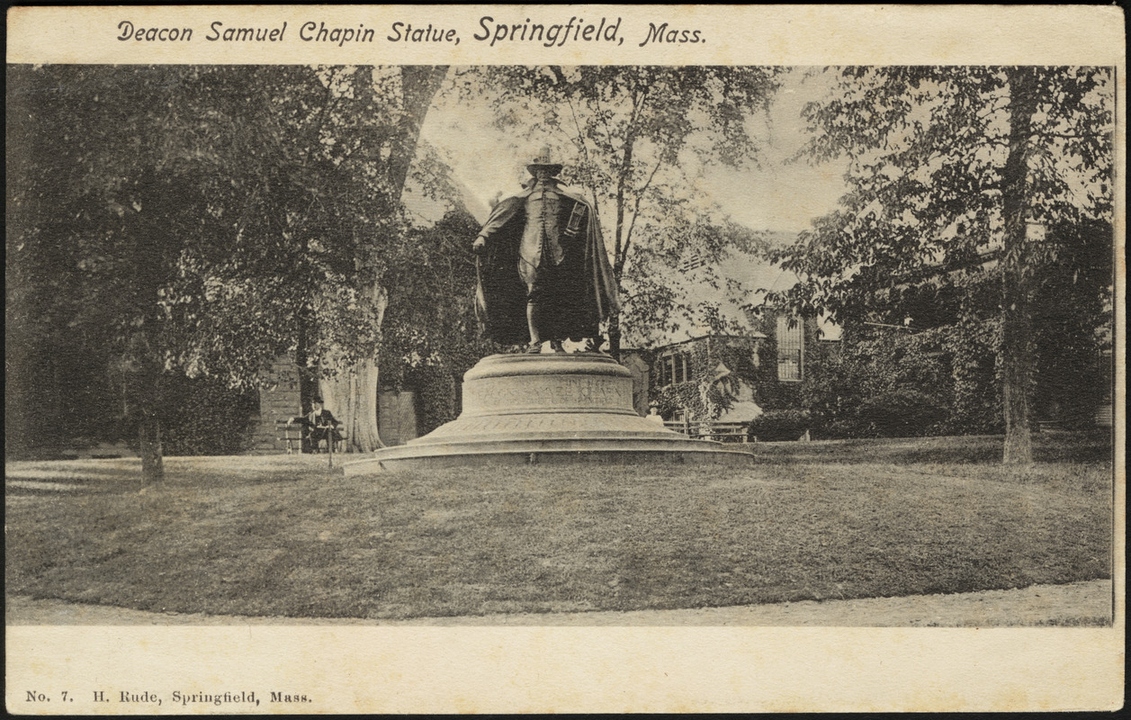 Deacon Samuel Chapin Statue, Springfield, Mass. - Digital Commonwealth