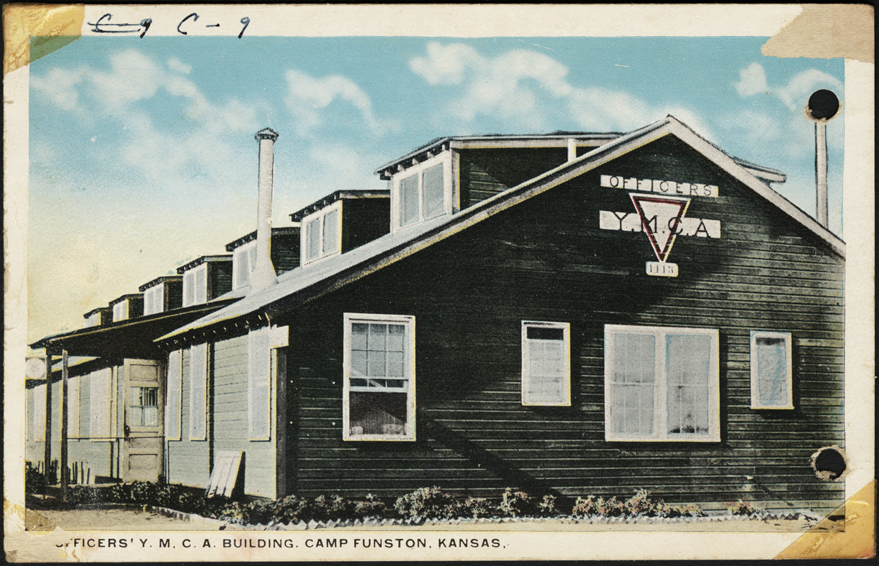 Officers' Y.M.C.A. building. Camp Funston, Kansas - Digital Commonwealth