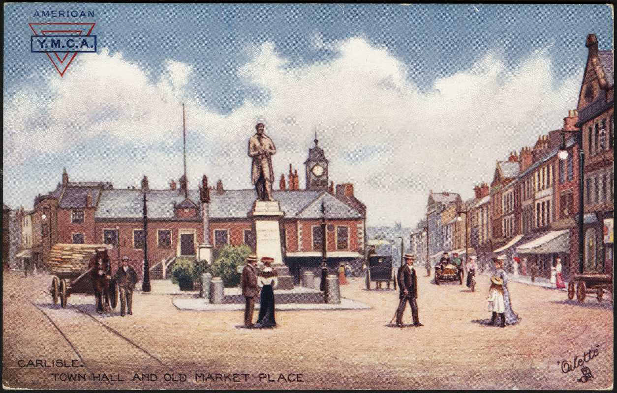Carlisle. Town Hall and Old Market Place - Digital Commonwealth
