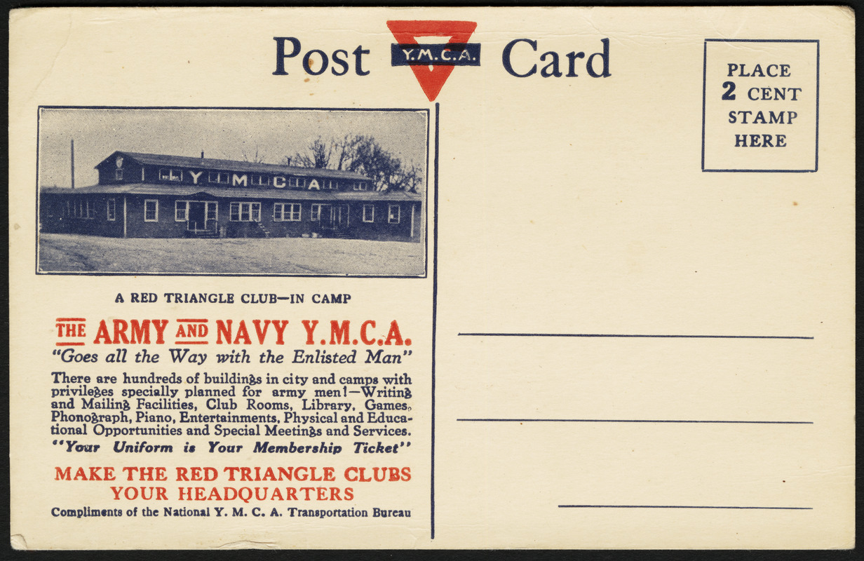 A red triangle club - in camp - Digital Commonwealth