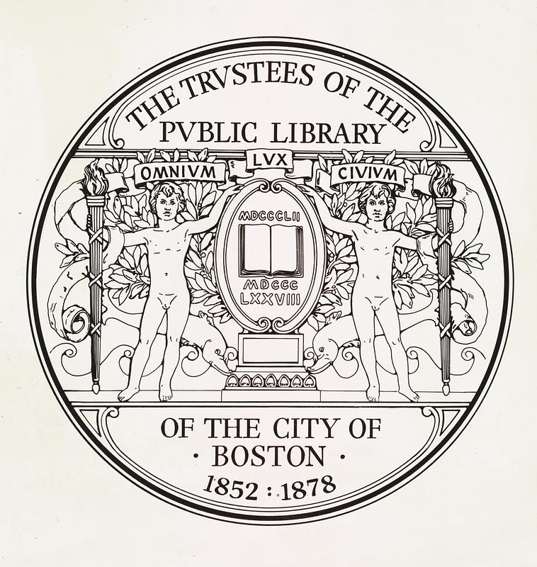 Seal of the Trustees of the Boston Public Library of the City of Boston ...