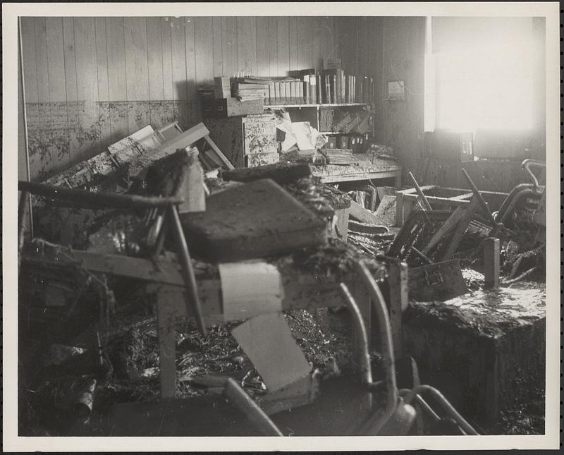 Interior flood damage - Digital Commonwealth