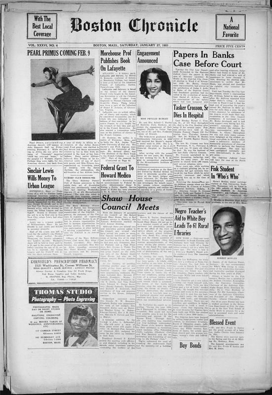 Boston Chronicle. January 27, 1951 - Digital Commonwealth