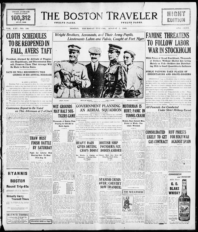 The Boston Traveler. August 05, 1909 - Digital Commonwealth