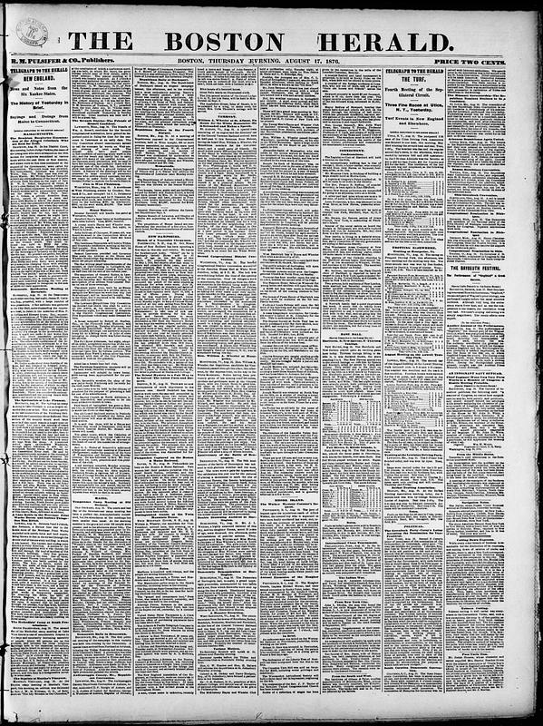 The Boston Herald. August 17, 1876 - Digital Commonwealth