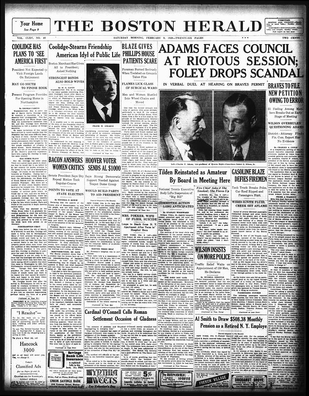 Boston Herald. February 09, 1929 - Digital Commonwealth