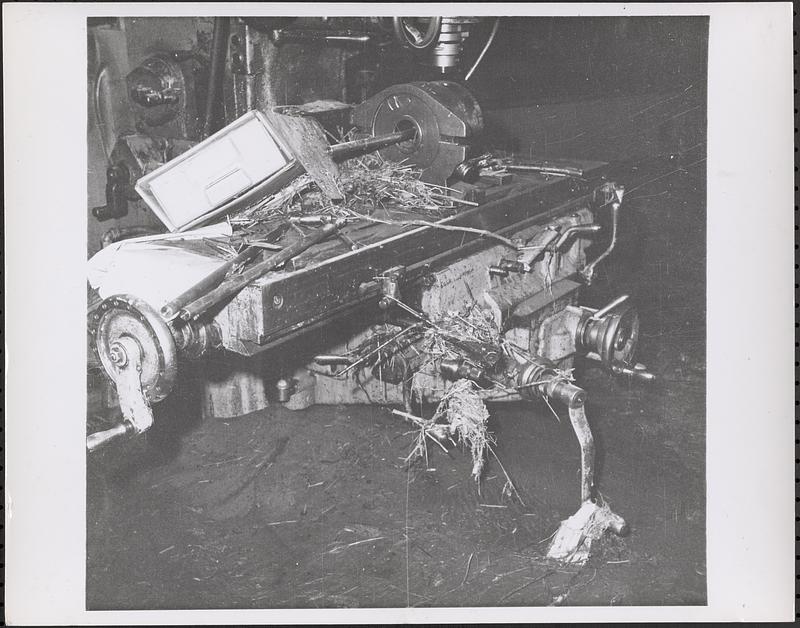 Machine and flood debris - Digital Commonwealth