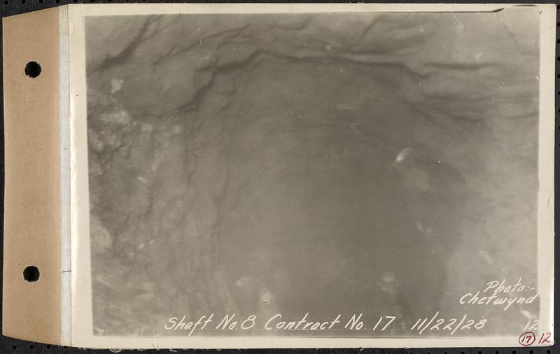 Contract No. 17, West Portion, Wachusett-Coldbrook Tunnel, Rutland ...