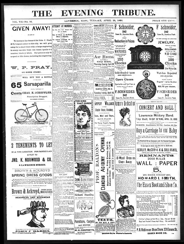 The Evening Tribune. April 18, 1893 - Digital Commonwealth