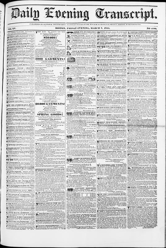 Daily Evening Transcript - Digital Commonwealth