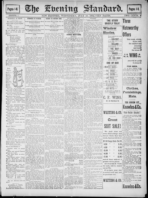 Evening Standard. July 18, 1894 - Digital Commonwealth