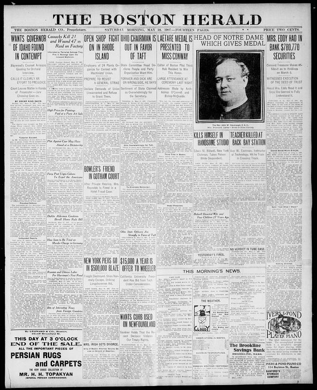 The Boston Herald. May 18, 1907 - Digital Commonwealth