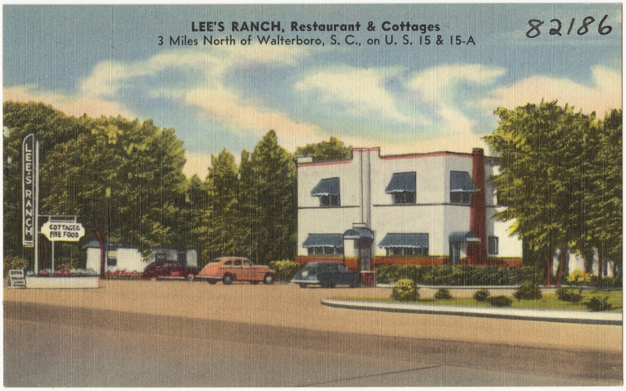 Lee's Ranch, Restaurant & Cottages, 3 miles north of Walterboro, S. C ...