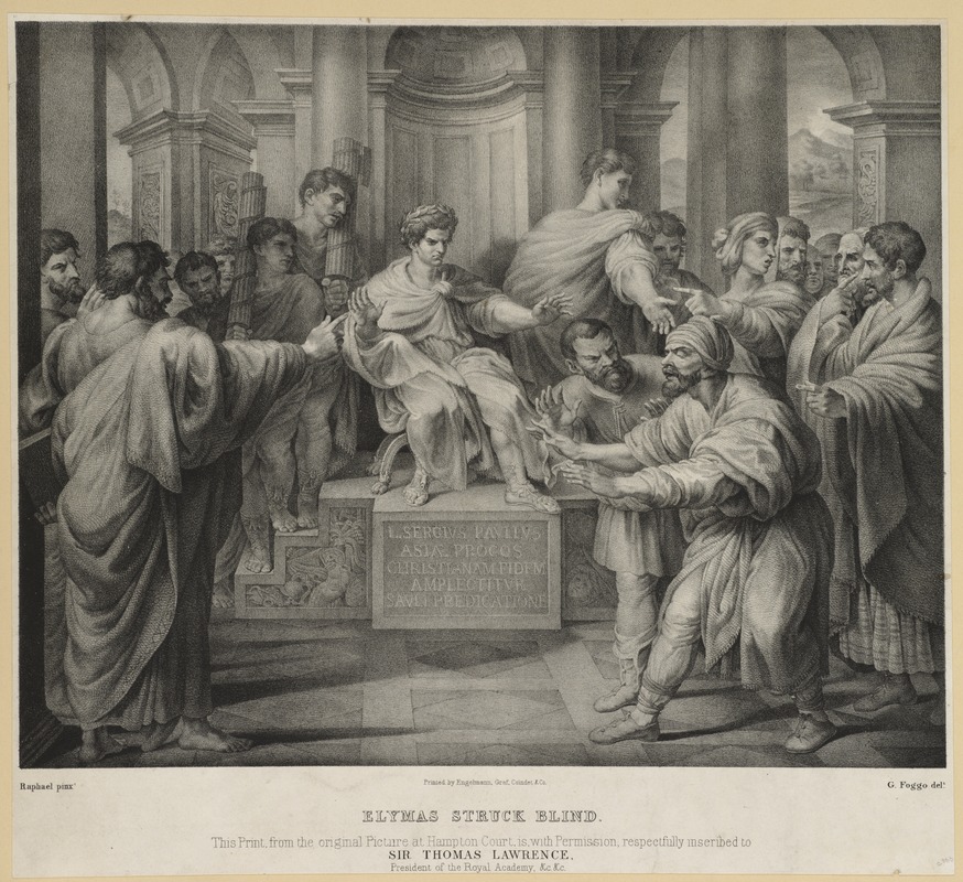 Elymas Struck Blind - Digital Commonwealth