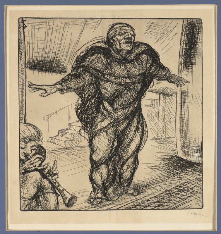 Drawing of unidentified figures - Digital Commonwealth