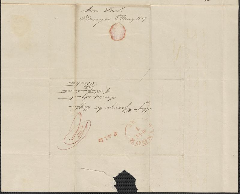 Ira Fish to George Coffin, 5 May 1839 - Digital Commonwealth