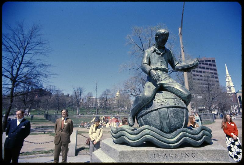 Learning statue, Boston Common - Digital Commonwealth