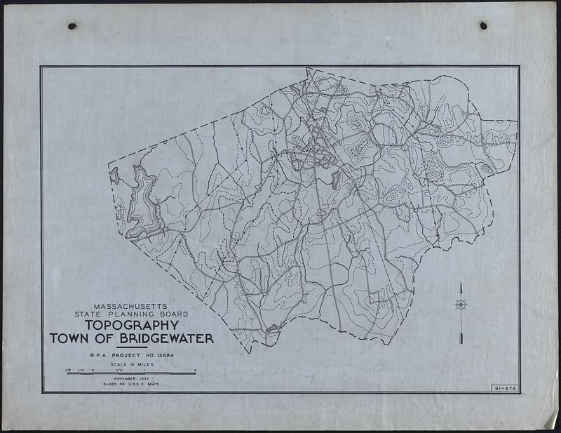 Topography Town of Bridgewater - Digital Commonwealth