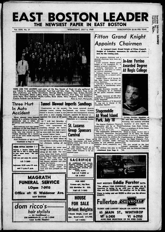 East Boston Leader. July 06, 1960 - Digital Commonwealth