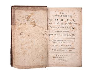 The miscellaneous works of Joseph Addison - Digital Commonwealth